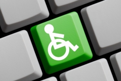 Green accessibility sign on keyboard – Lee Wilson Disability Access ...